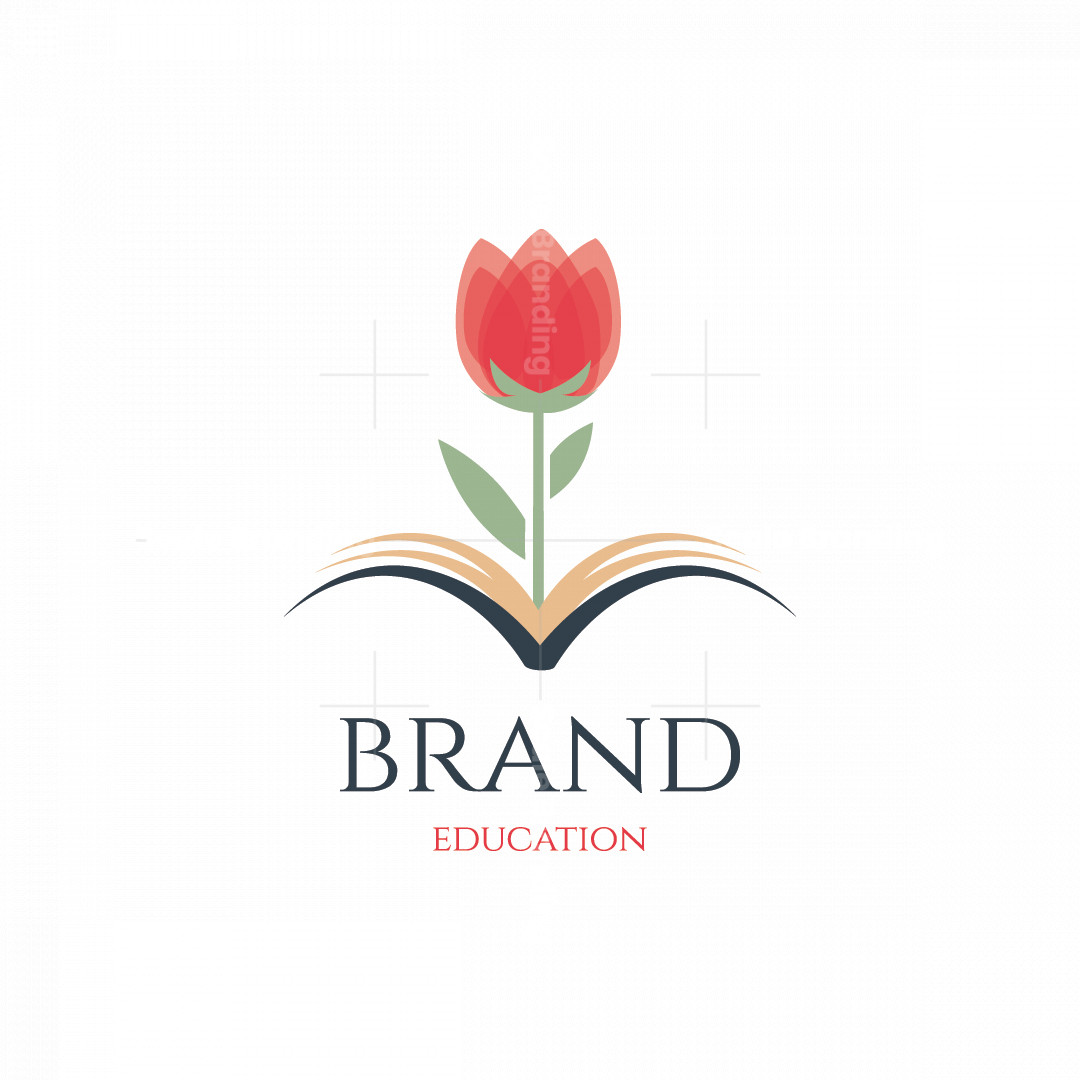Lotus Book Education Symbol Logo | Scalebranding