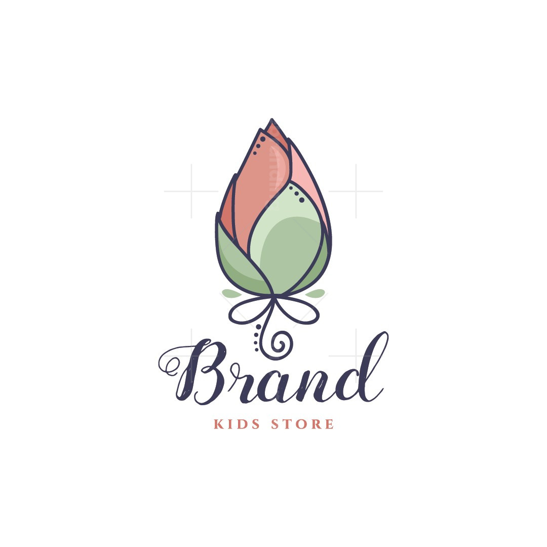 Lotus Bud Kids Logo | Scalebranding