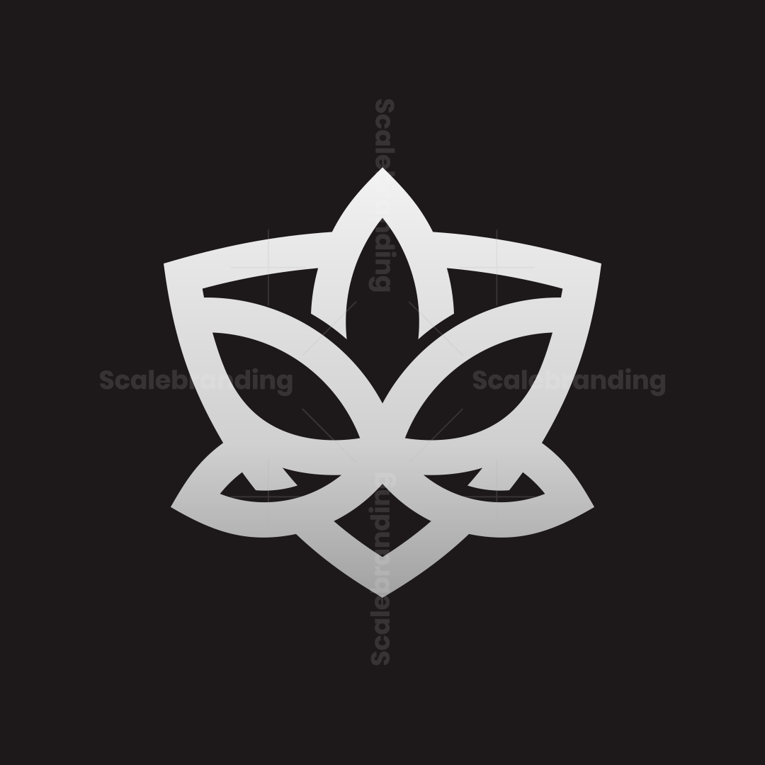 Lotus Shield Security Line Logo | Scalebranding