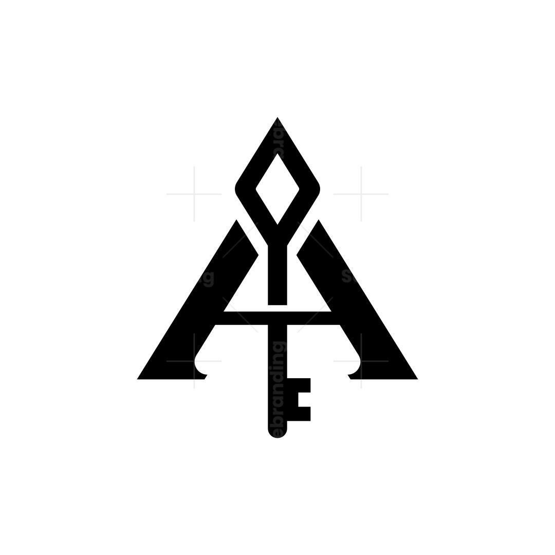 Luxury A Letter Key Logo | Scalebranding