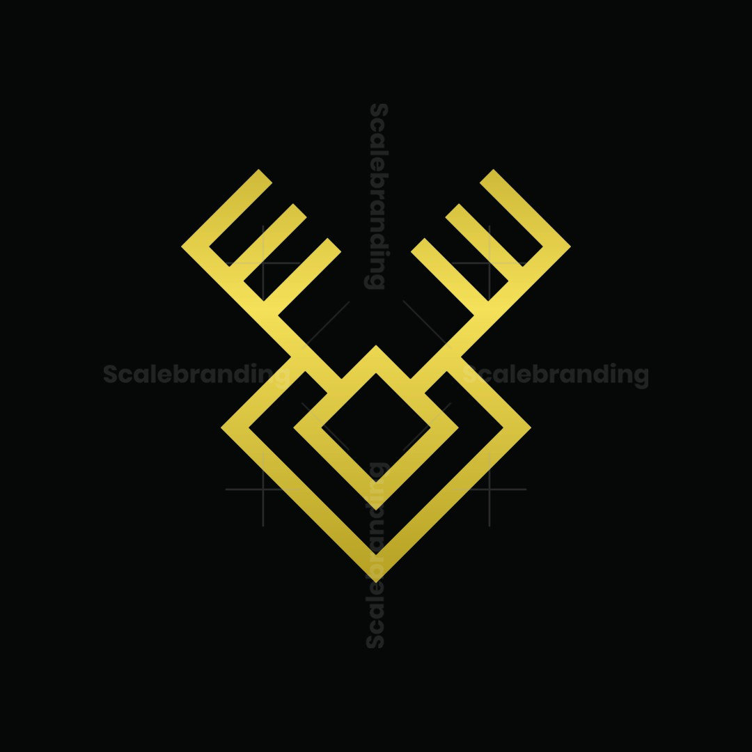 luxury deer key logo | Scalebranding
