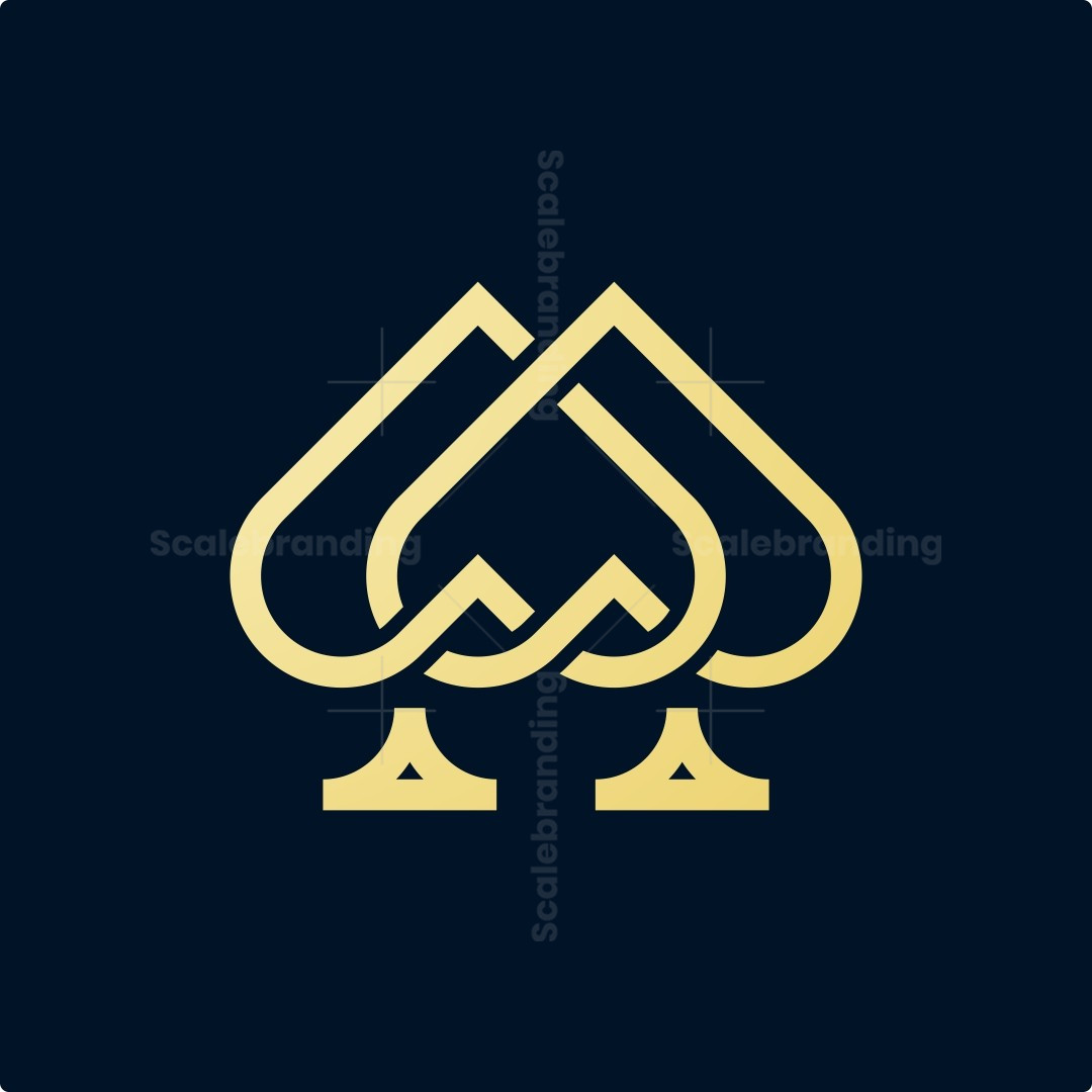 Luxury Double Spade Logo | Scalebranding