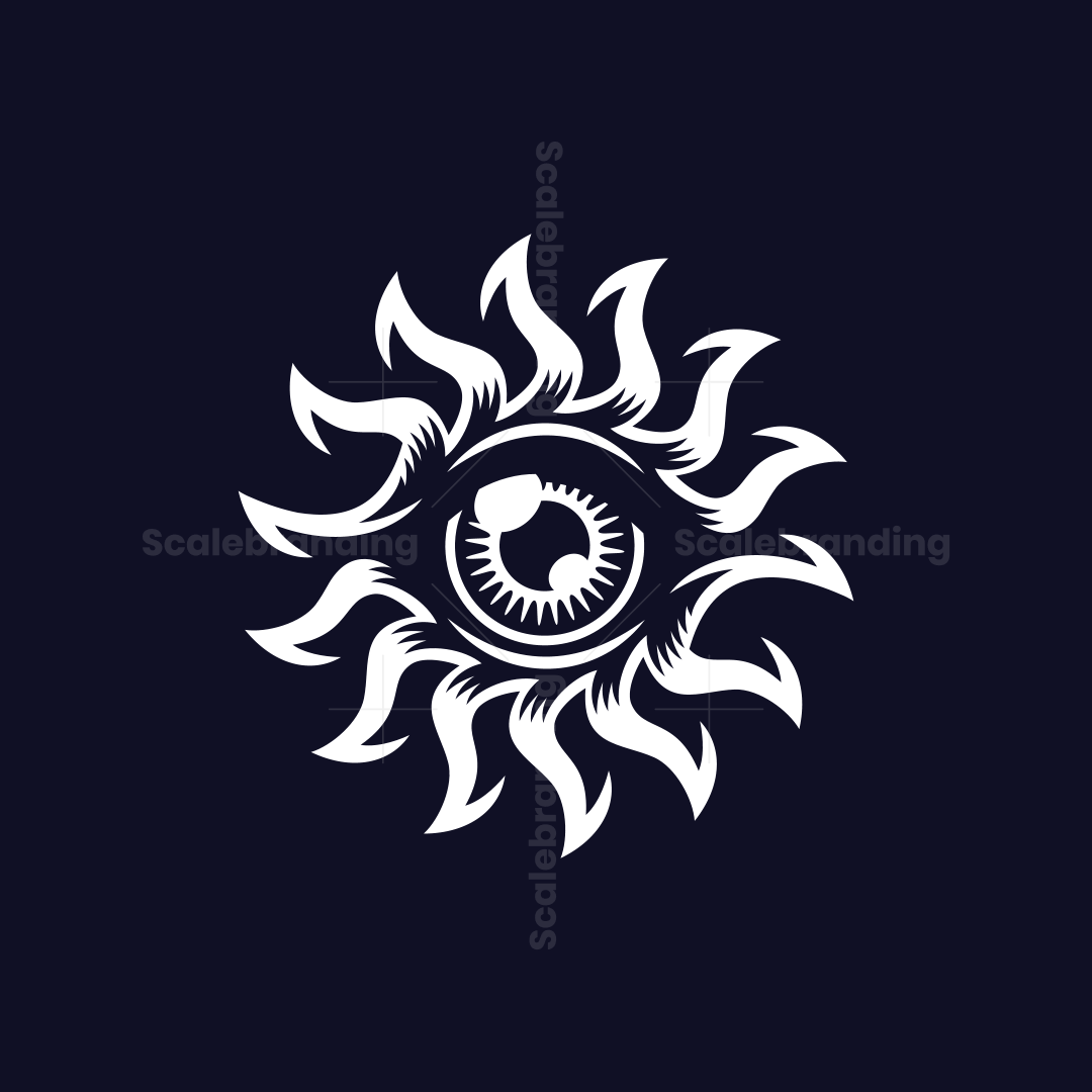 Luxury Golden Sun Eye Logo | Scalebranding
