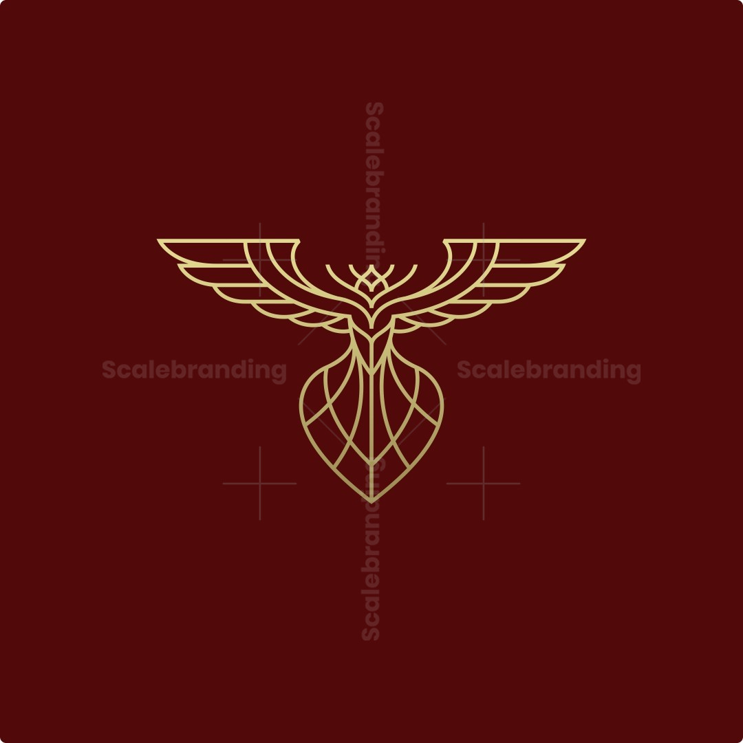 Luxury Monoline Phoenix Logo | Scalebranding