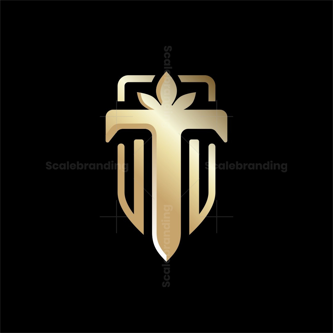 Luxury T Letter Shield Logo | Scalebranding