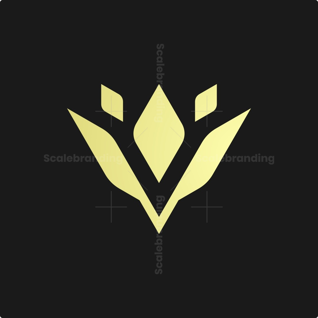 Luxury V Nature Logo | Scalebranding