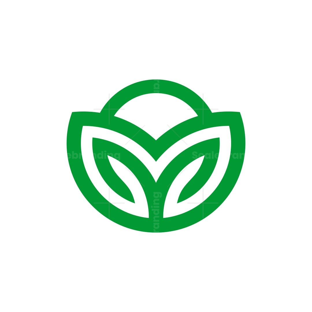 M Bag Leaf Simple Logo | Scalebranding