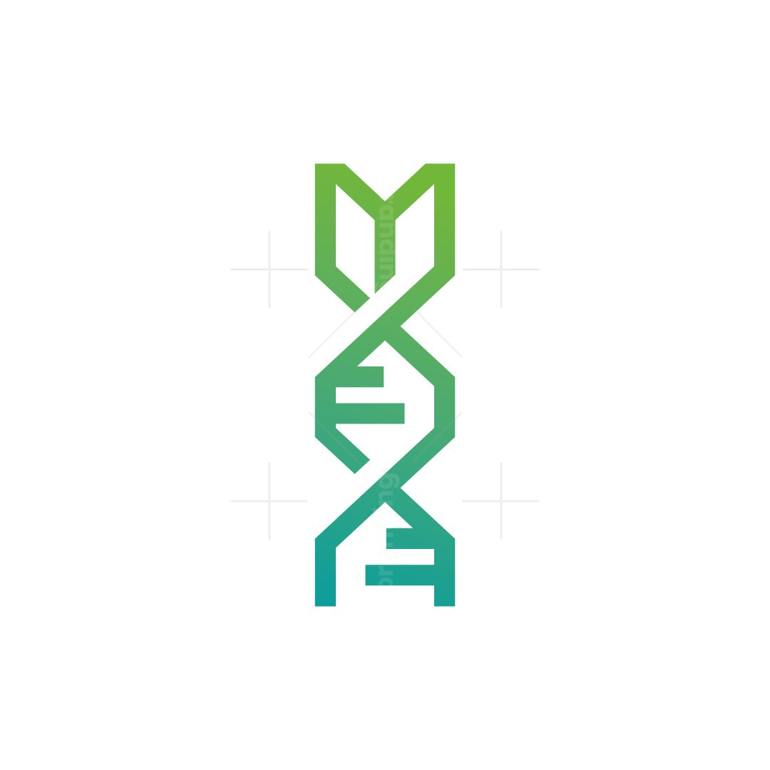 M Letter DNA Logo | Scalebranding