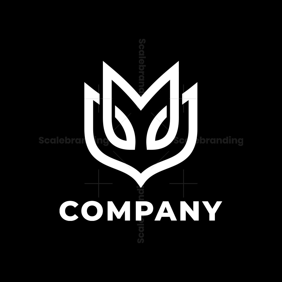 Modern M Letter Mask Logo | Scalebranding