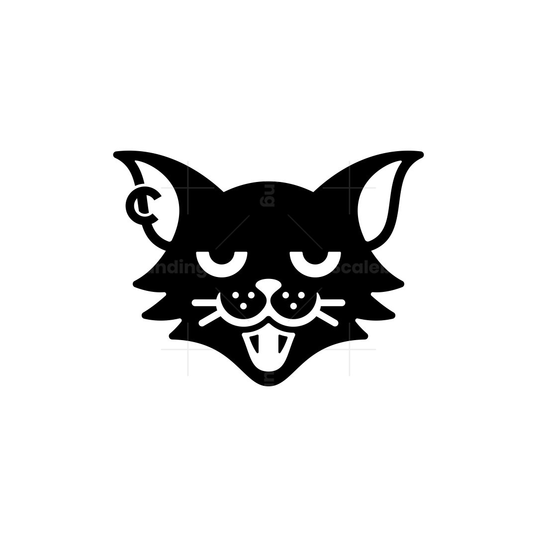 Mad Cat Face Logo | Scalebranding
