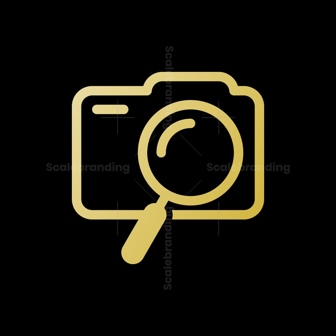 Magnifier Camera Photography modern Logo | Scalebranding