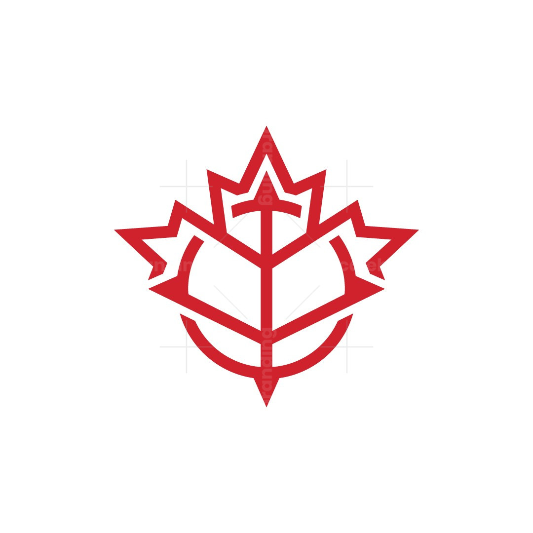 Maple Leaf Compass Logo Canadian Compass Logo | Scalebranding