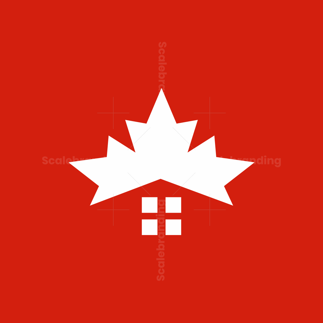 Maple Leaf House or Building Logo | Scalebranding