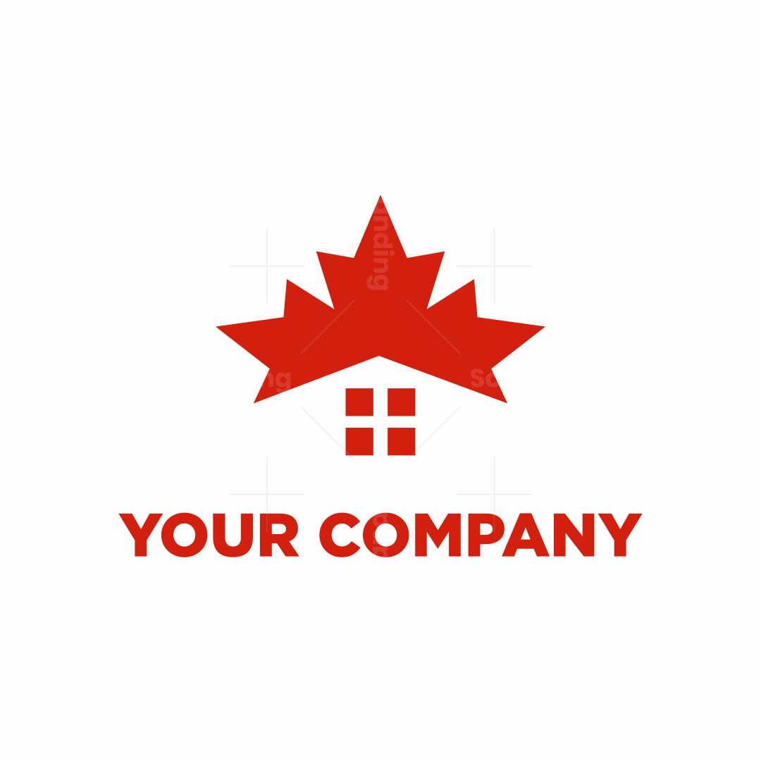 Maple Leaf House or Building Logo | Scalebranding