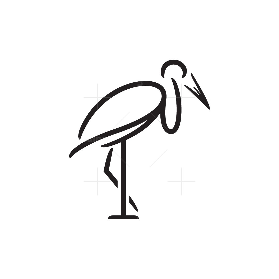 Marabou Stork Logo | Scalebranding