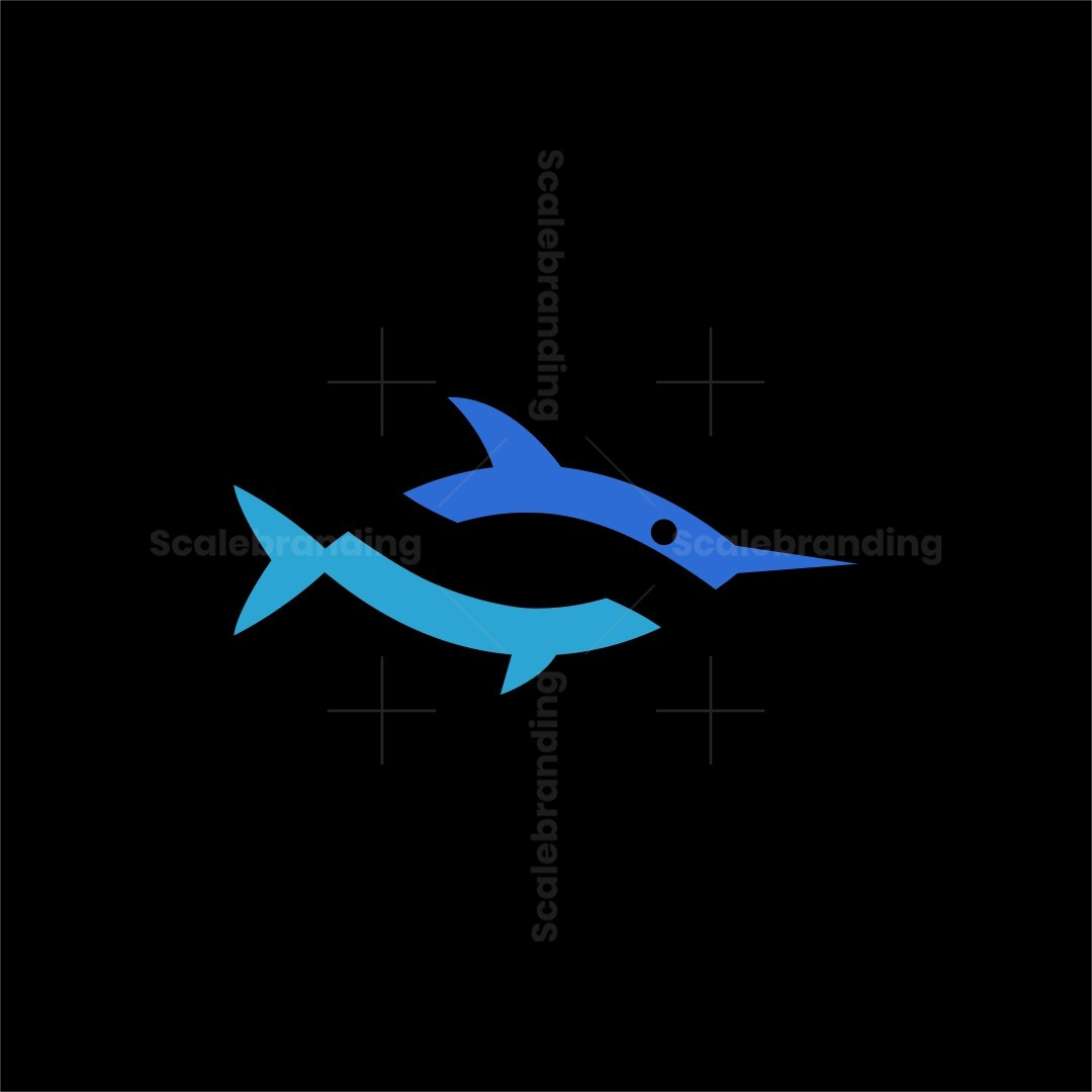 Marlin Fish Tech Logo | Scalebranding