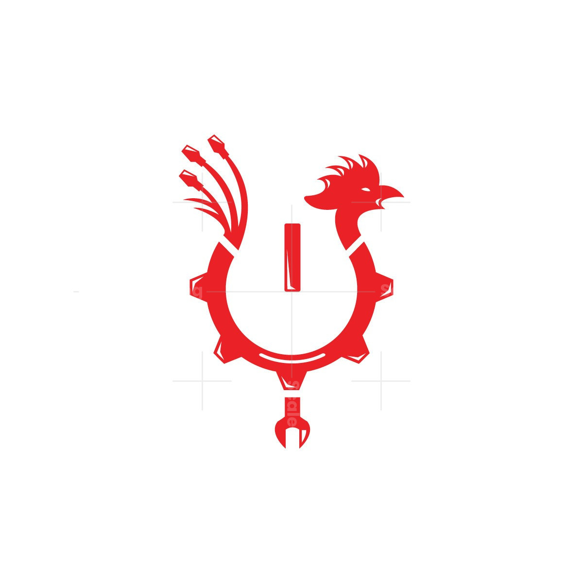 Mechanic Rooster Logo Gear Rooster Logo | Scalebranding