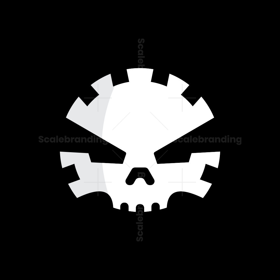 Mechanic Skull Logo Repair Skull Logo
