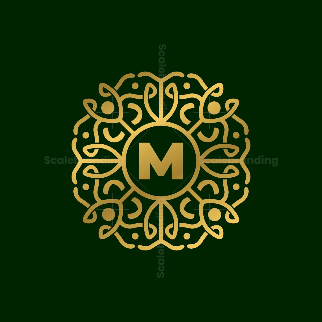 Medallion with letter M Logo | Scalebranding