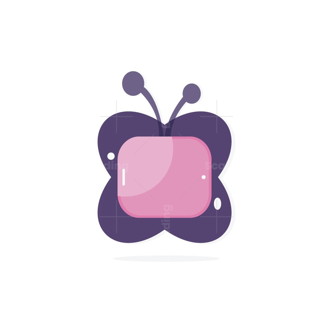 Media Butterfly Tv And Tablet Logo | Scalebranding