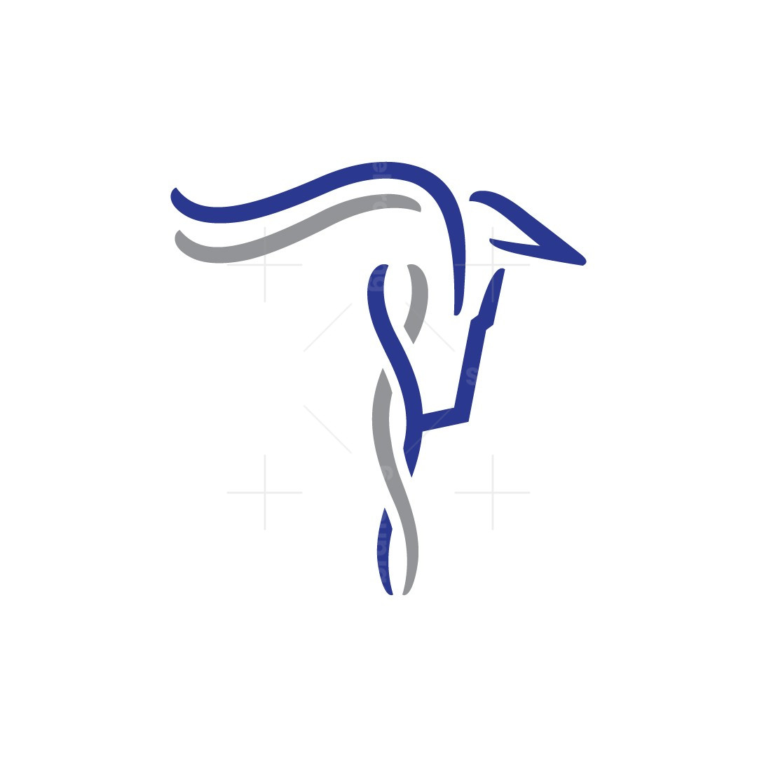 Medical Caduceus Horse Logo | Scalebranding