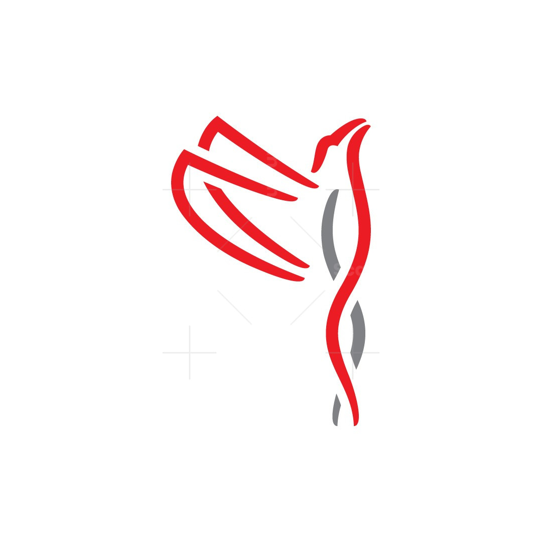 Medical Caduceus Phoenix Logo | Scalebranding