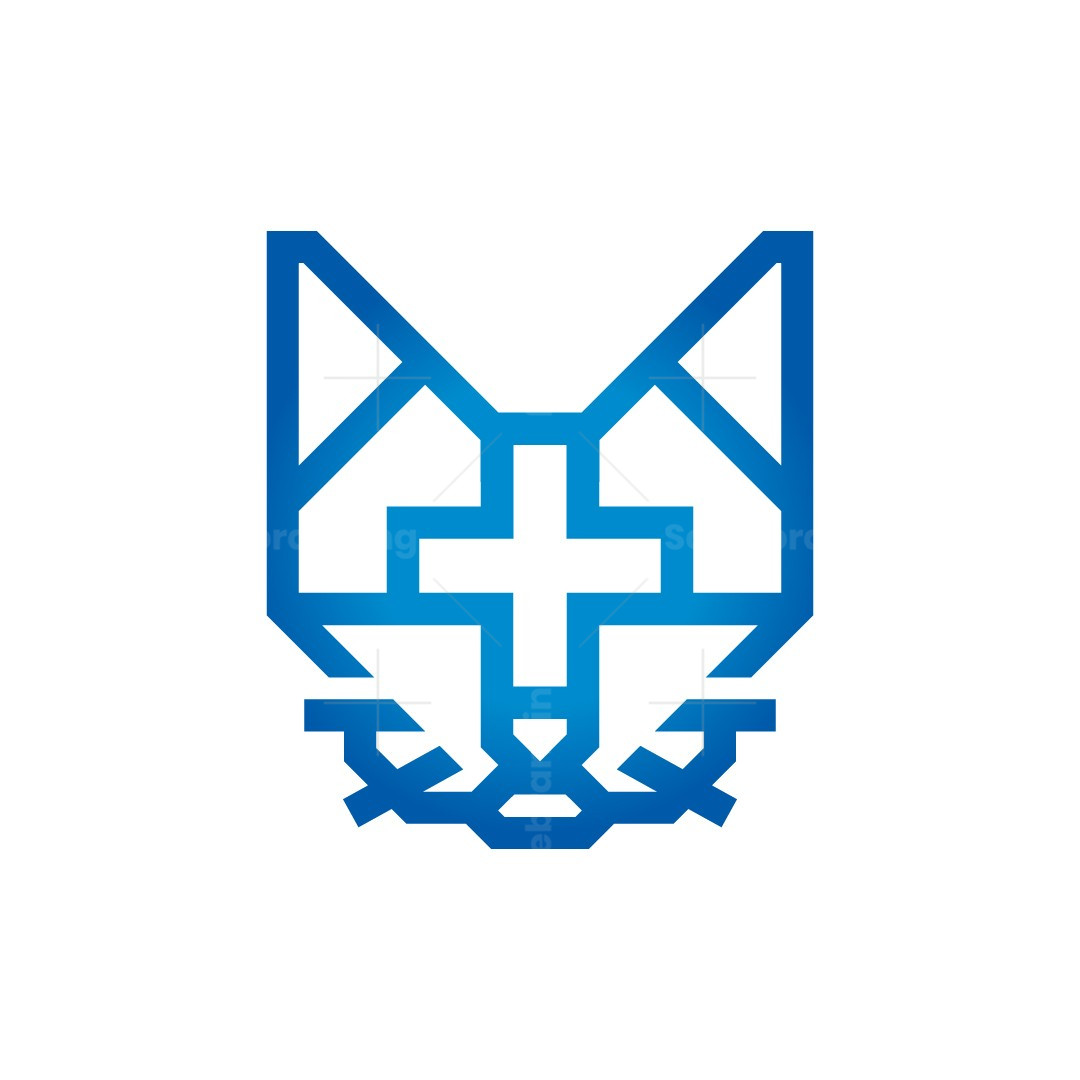 Medical Cat Logo Cat Vet Logo Veterinary Logo | Scalebranding