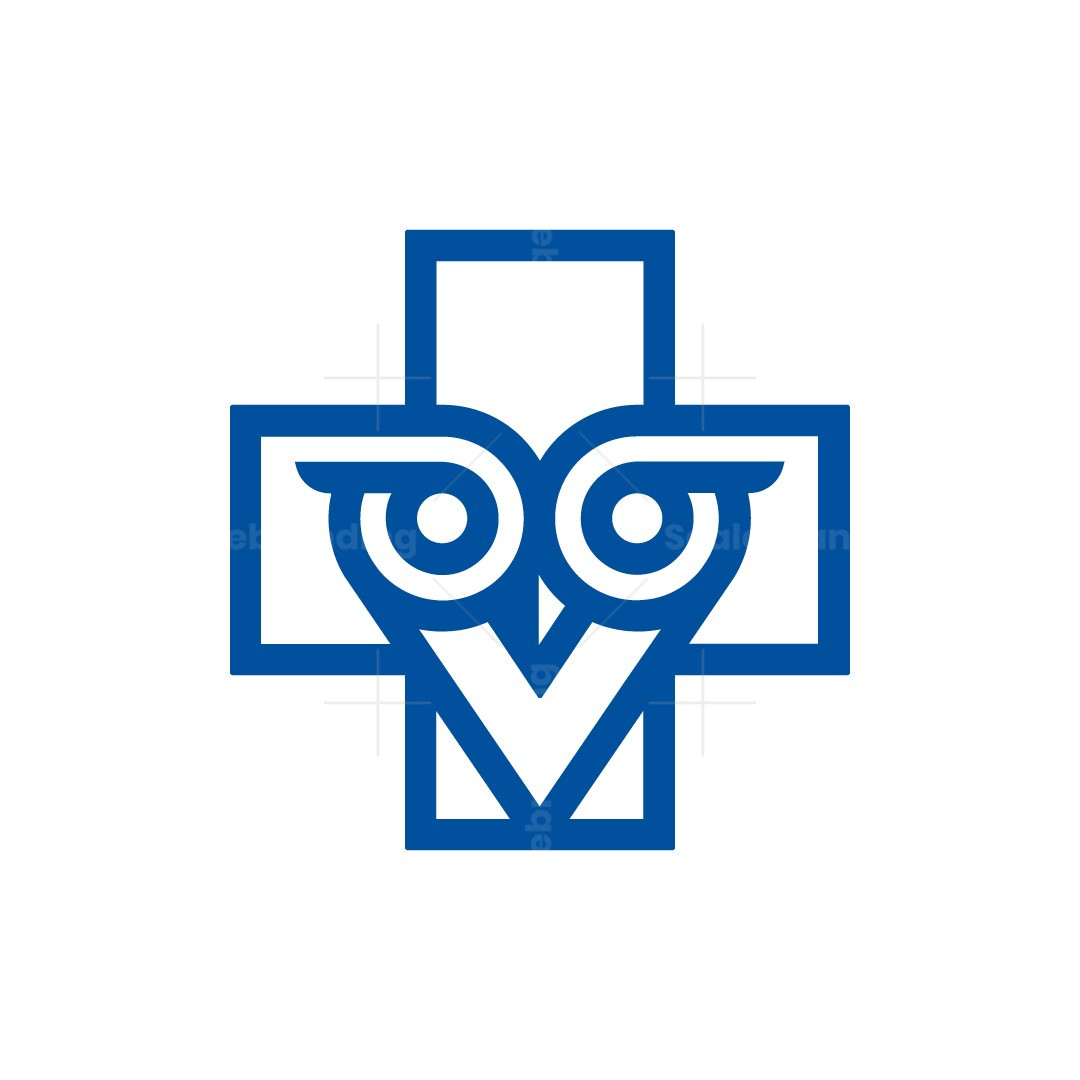 Medical Cross Owl Logo | Scalebranding