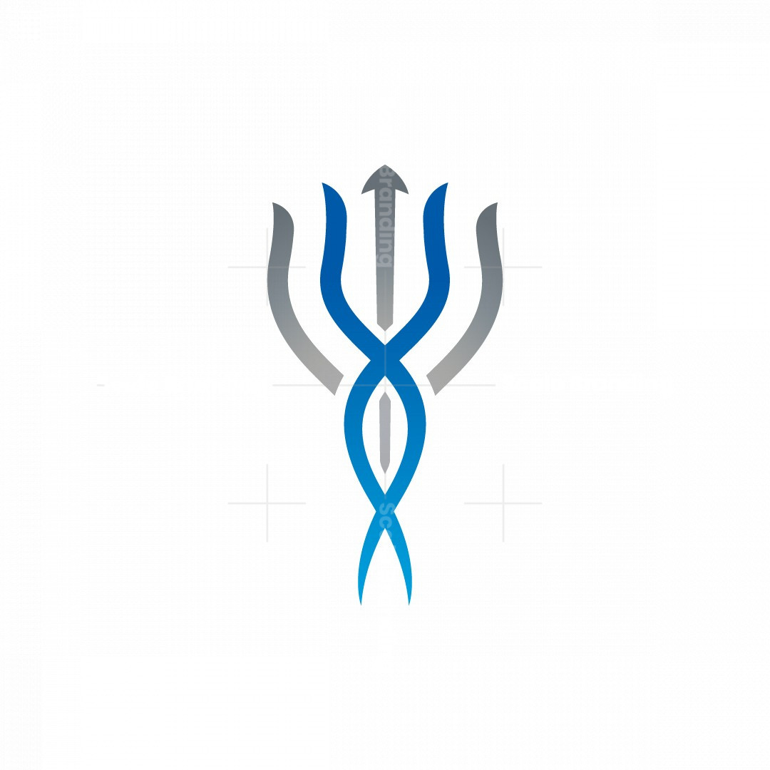 Medical Trident Caduceus Logo Asclepius Trident Logo | Scalebranding