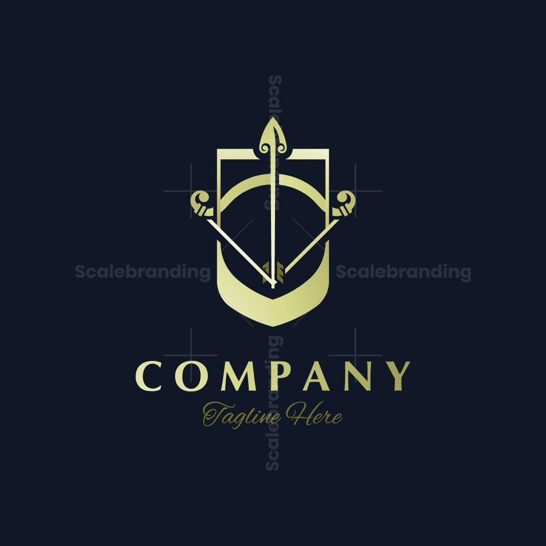 Medieval arrow shield logo | Scalebranding