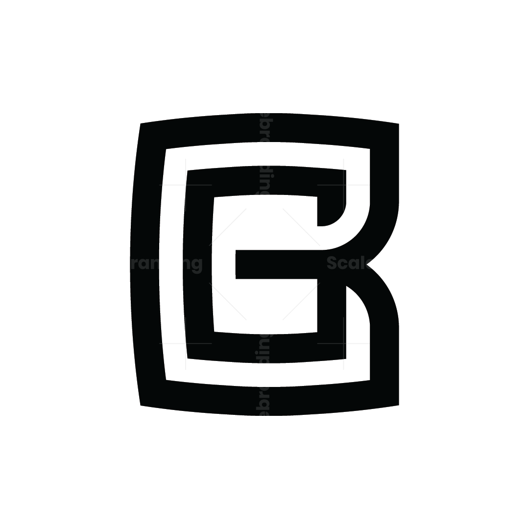 Merged Letter B And G BG GB Logo | Scalebranding