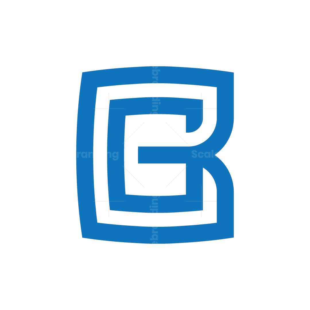 Merged Letter B And G BG GB Logo | Scalebranding