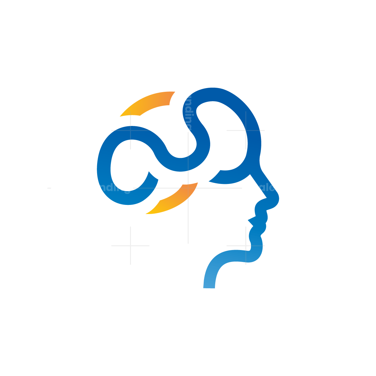 Mind Logo Human Brain Logo Head Logo | Scalebranding
