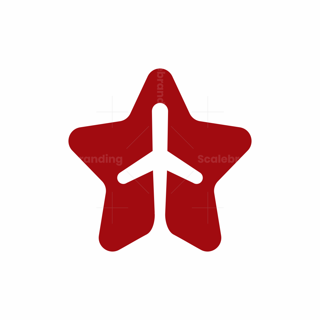 Minimal plain or Star Plain logo | Scalebranding