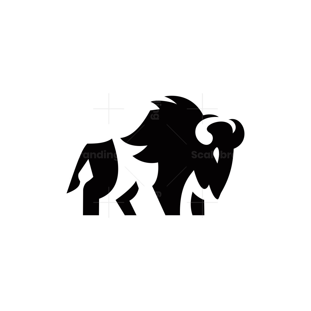 Minimal Bison Logo | Scalebranding