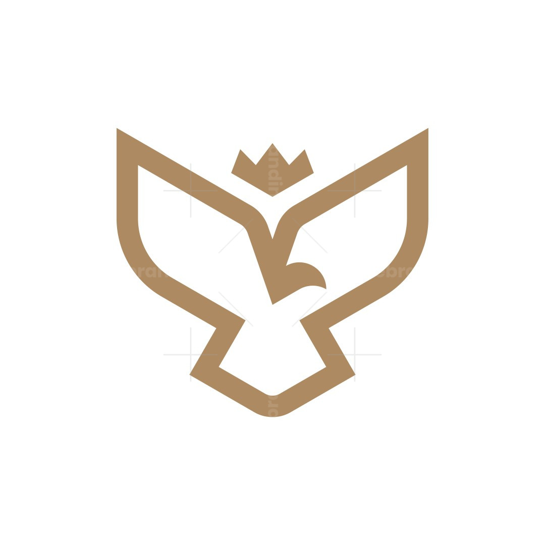 Minimal Eagle with Crown Logo | Scalebranding