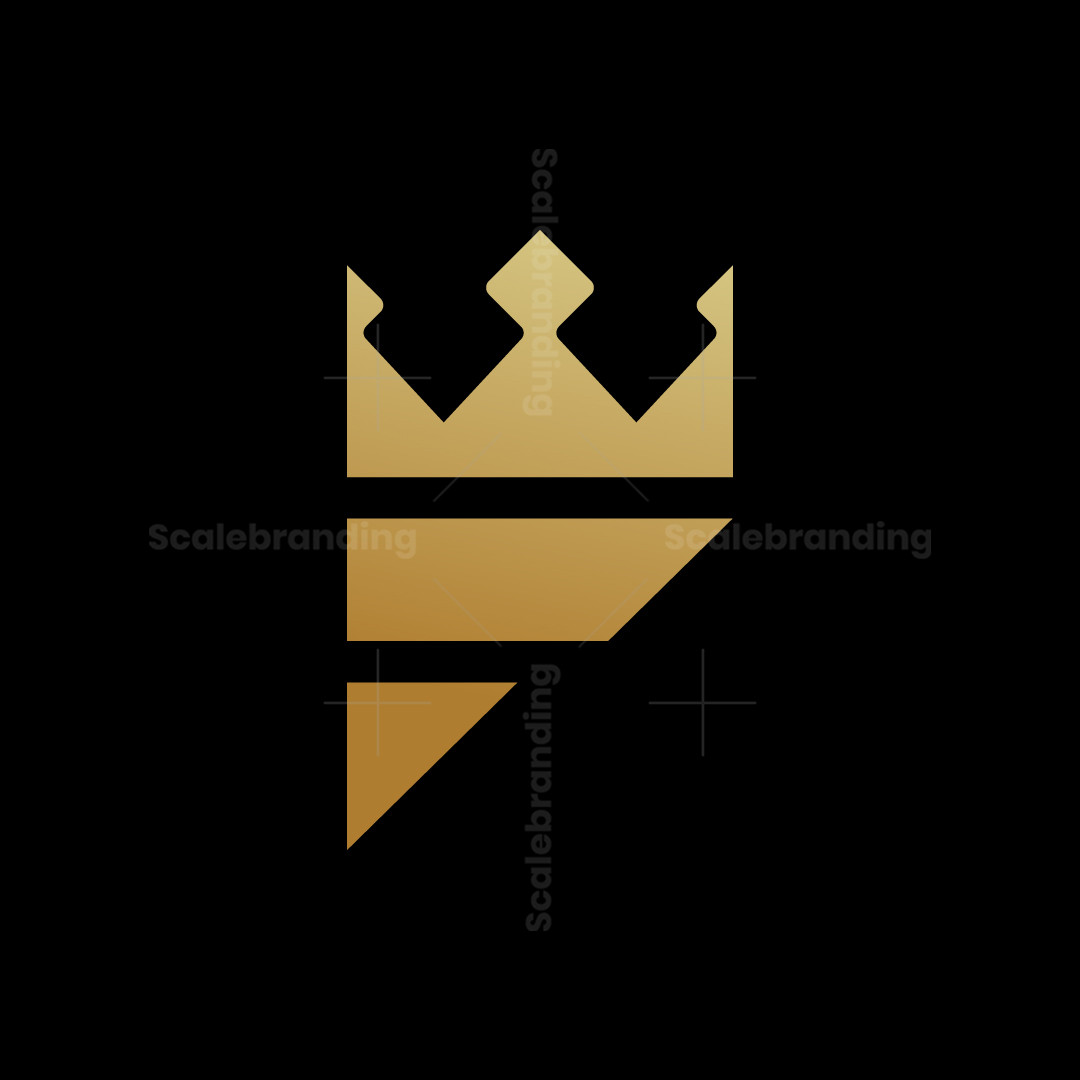Minimal F Crown Logo | Scalebranding