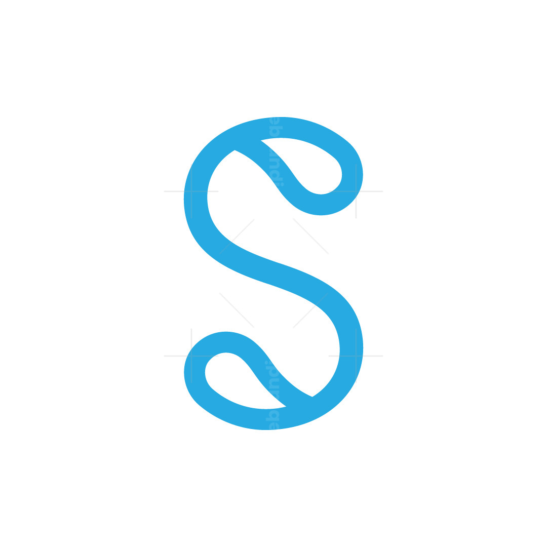 Minimal S Identity Incorporating Liquid Drop Shapes Logo | Scalebranding