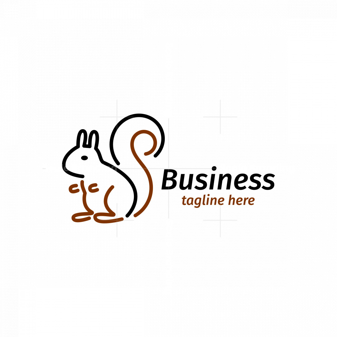 Minimal Squirrel Logo | Scalebranding