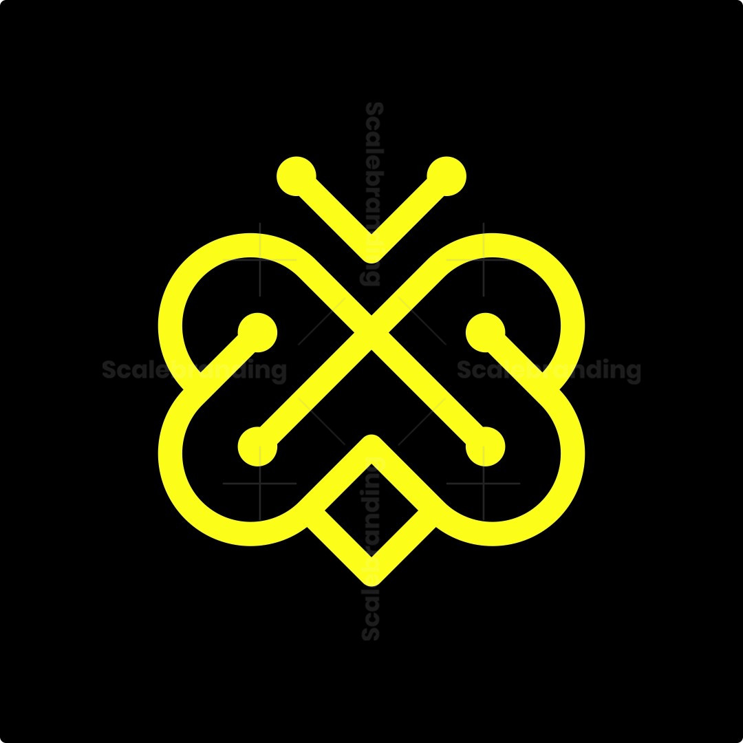 Minimalist Bee Mark Logo | Scalebranding