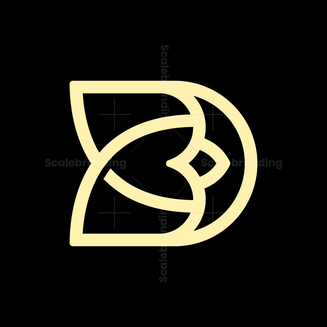 Minimalist D Flower Logo | Scalebranding