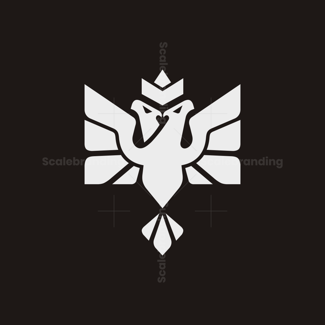 Minimalist Double Headed Eagle Logo | Scalebranding