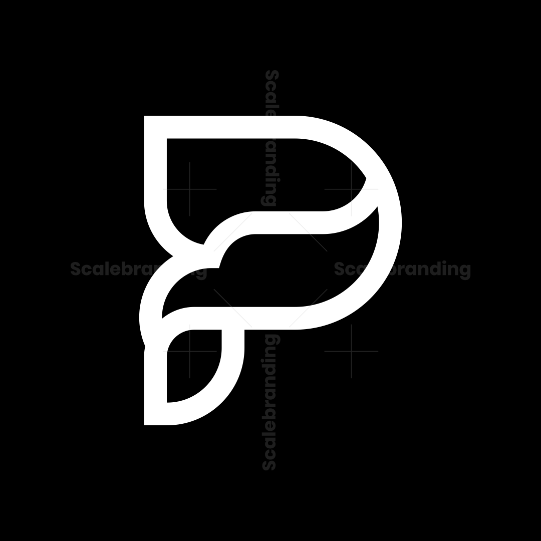 Iconic Minimalist Eagle Head P Letter Logo | Scalebranding