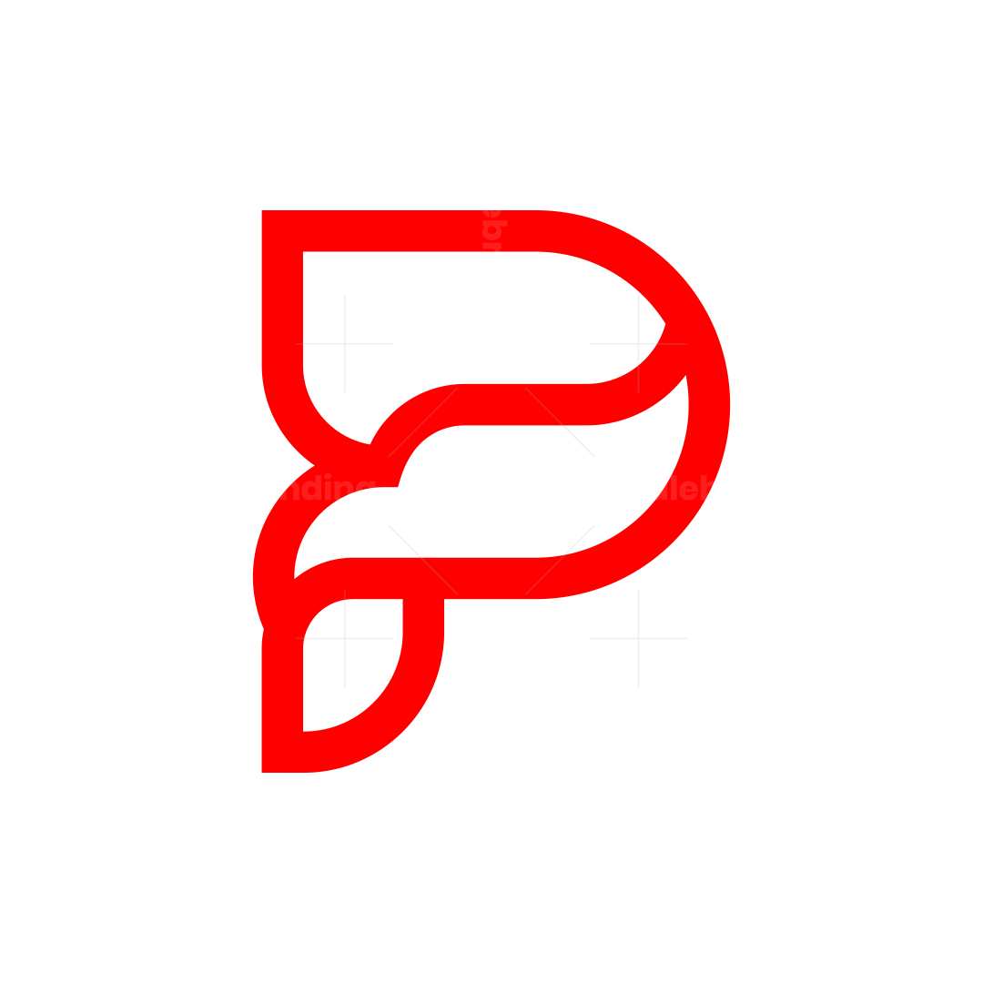 Iconic Minimalist Eagle Head P Letter Logo | Scalebranding