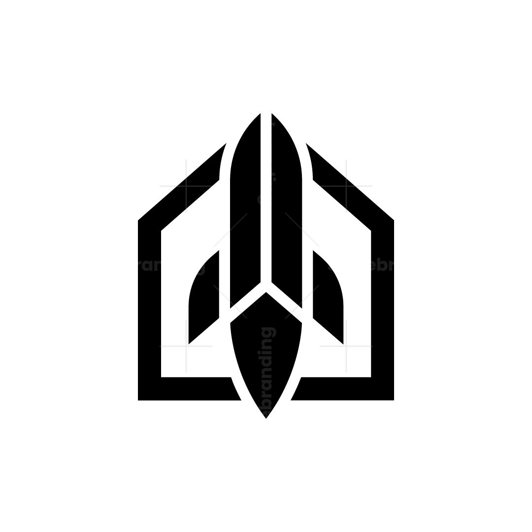 Minimalist House Rocket Logo | Scalebranding