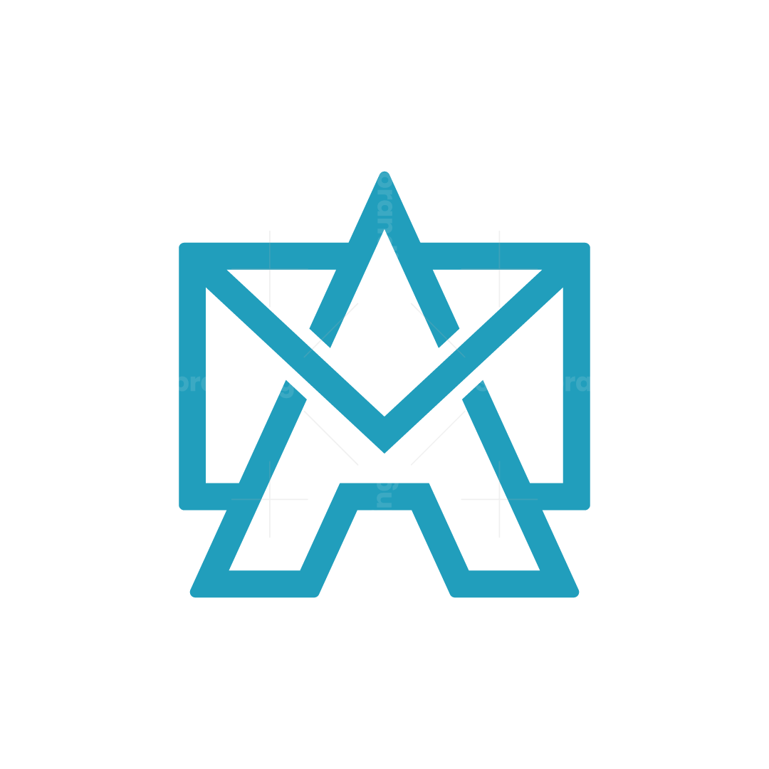 Minimalist Letter A With Mail Logo | Scalebranding
