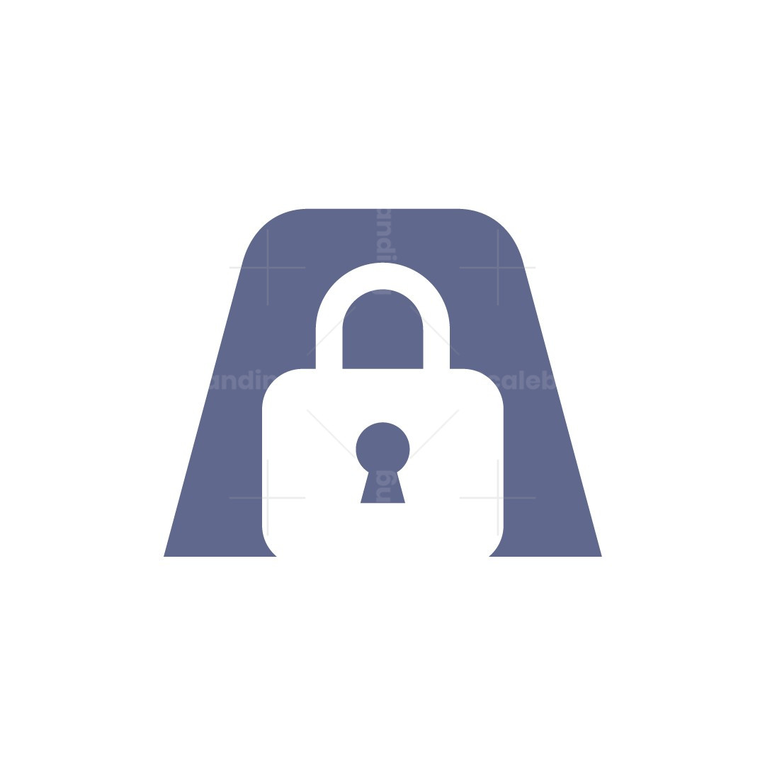 Minimalist Letter A Padlock Logo | Scalebranding