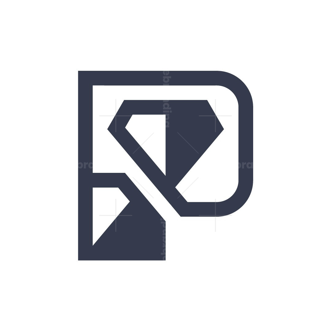 Minimalist Letter P Diamond Logo | Scalebranding