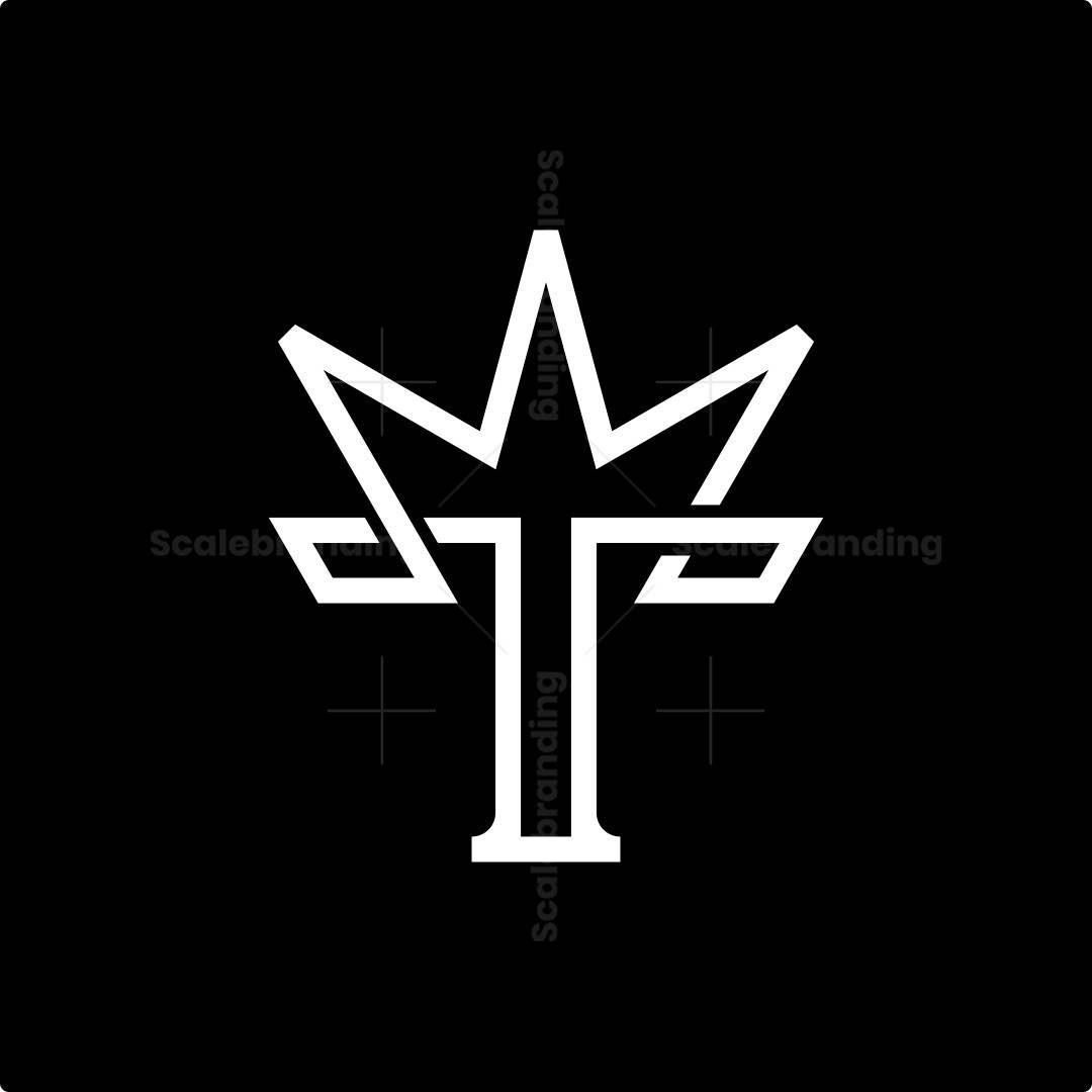 Minimalist Letter T Crown Logo | Scalebranding