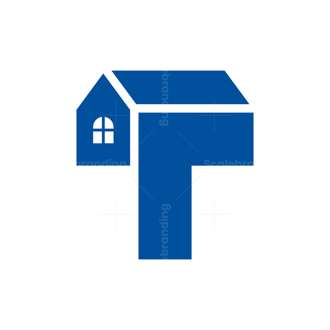 Minimalist Letter T With House Logo | Scalebranding
